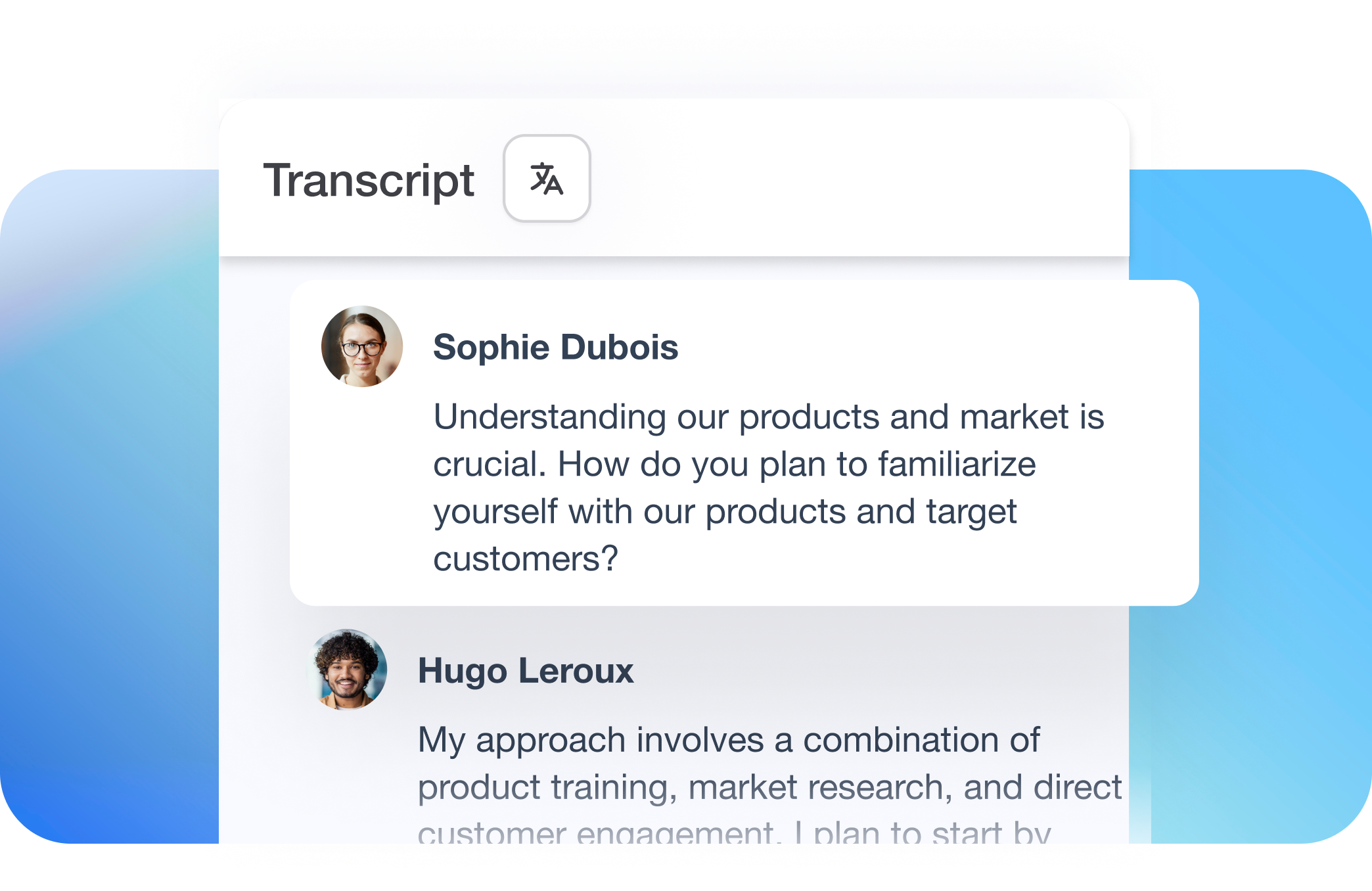 Interview Transcript : how to generate and structure it